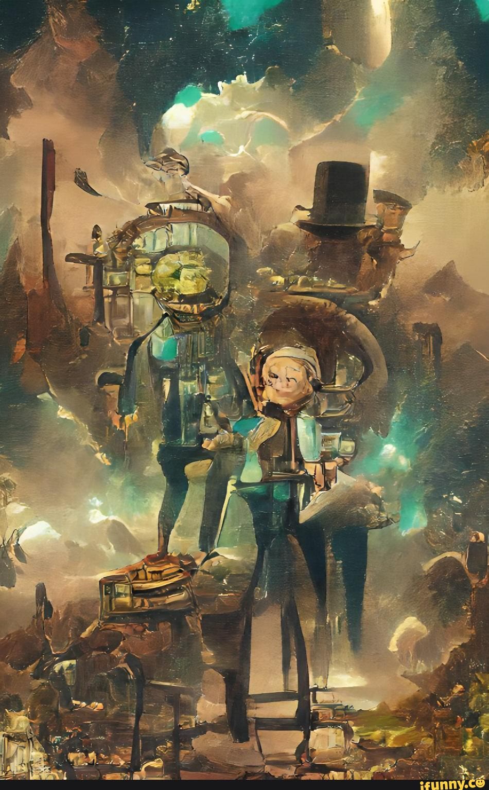 Rick and Morty as imagined by AI (Wombo dream) - iFunny