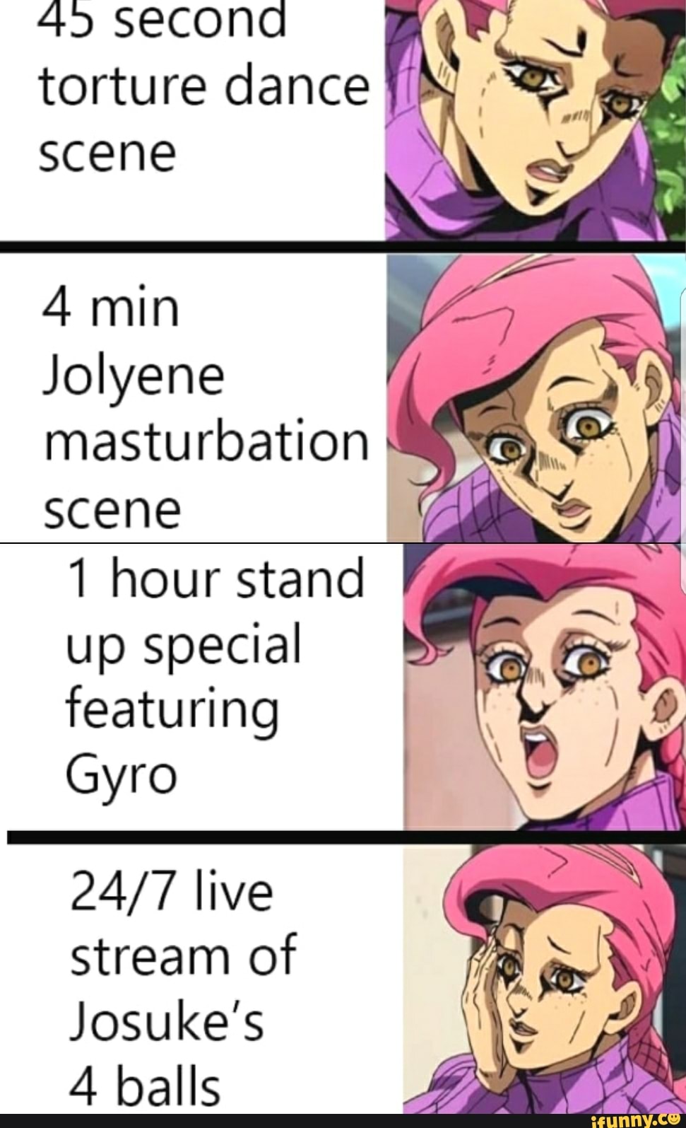 45 second torture dance li”; scene 4 min Jolyene , masturbation ...