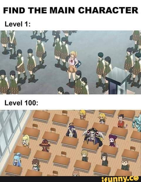 Anime... - FIND THE MAIN CHARACTER Level 1: Level 100: - iFunny Brazil