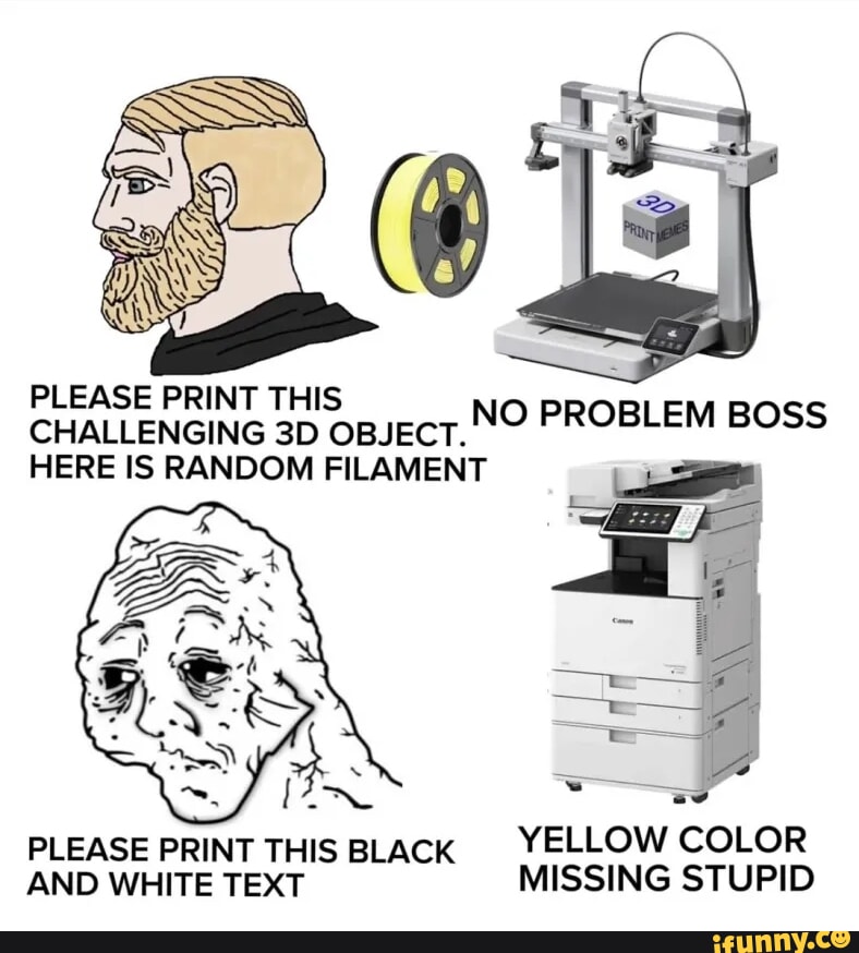 PLEASE PRINT THIS CHALLENGING OBJECT. NO PROBLEM BOSS HERE IS RANDOM ...
