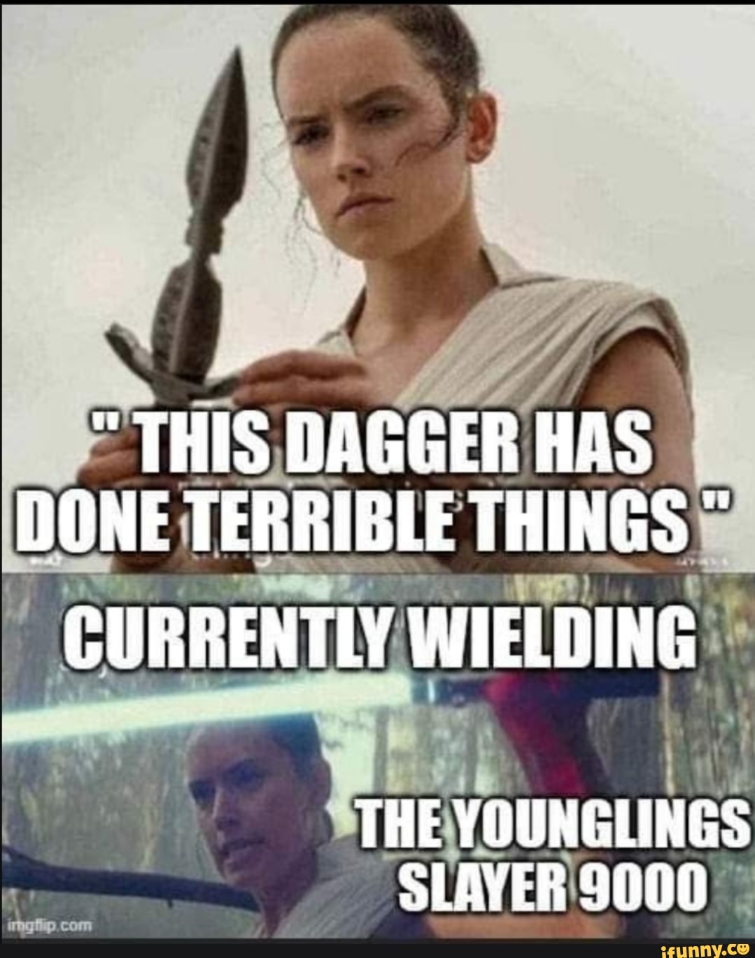 THIS DAGGER HAS DONE TERRIBLE THINGS CURRENTLY WIELDING THE YOUNGLINGS ...