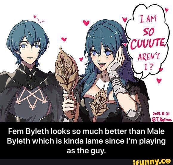 Gika» Fem Byleth looks so much better than Male Byleth which is kinda ...