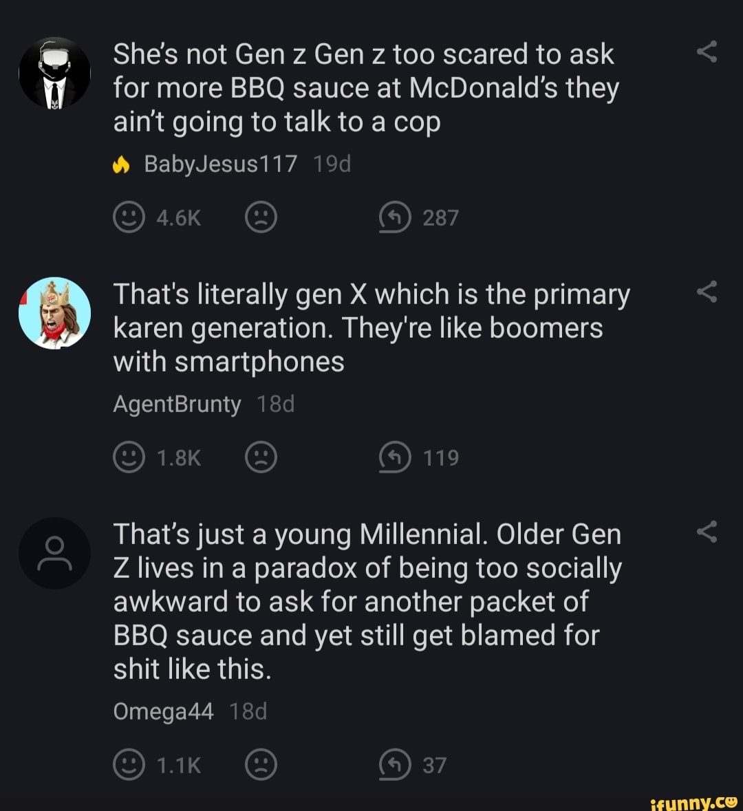 She s Not Gen Z Gen Z Too Scared To Ask For More BBQ Sauce At McDonald she-s-not-gen-z-gen-z-too-scared-to-ask-for-more-bbq-sauce-at-mcdonald