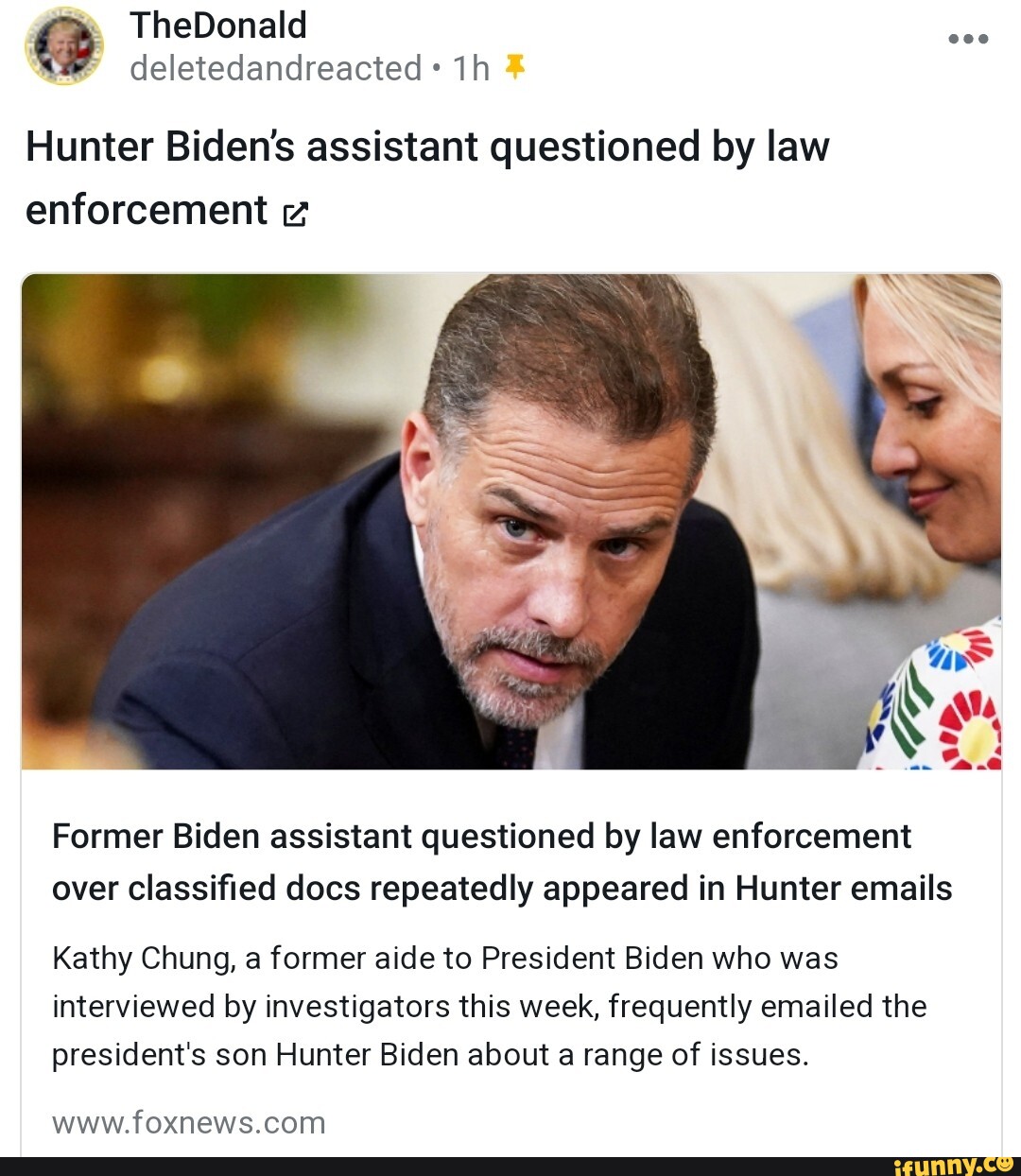 Deletedandreacted: Hunter Biden's assistant questioned by law ...