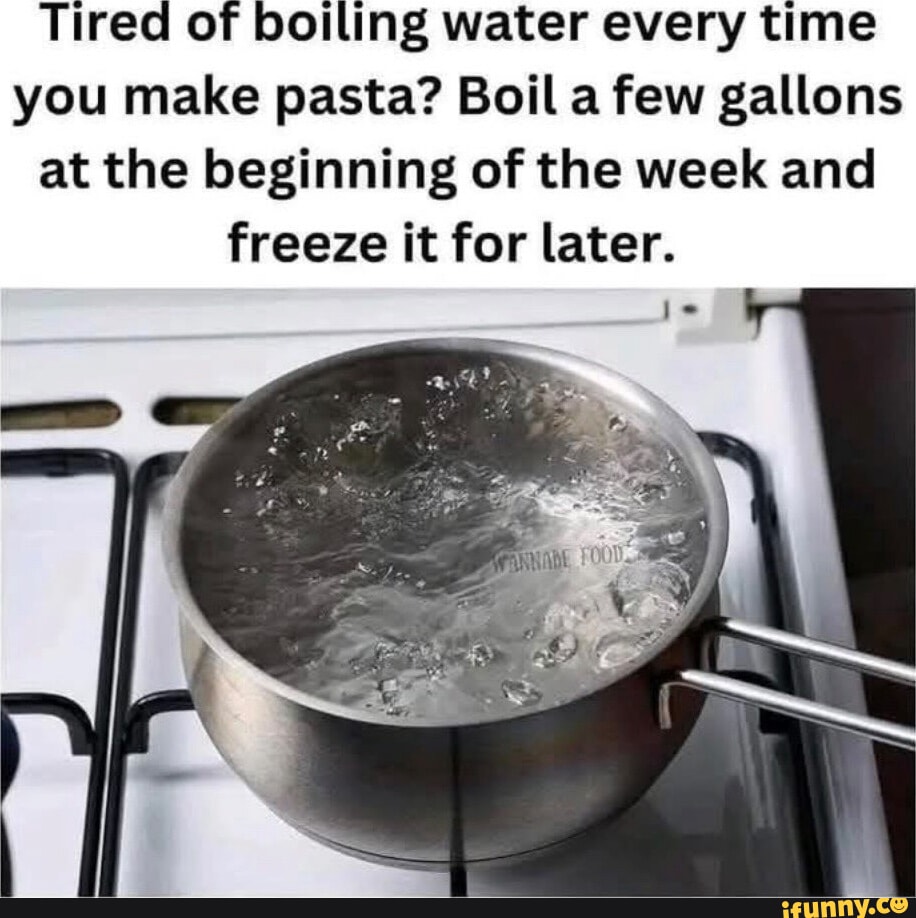Tired of boiling water every time you make pasta? Boil a few gallons at ...