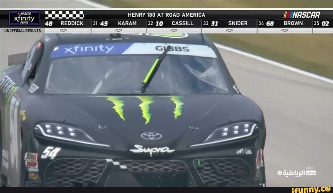 Ty Gibbs beats Kyle Larson and wins at Road America - xfinity HENRY ...