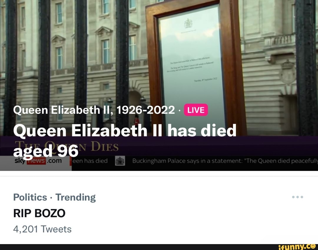 Queen Elizabeth Il, 1926-2022 Live Queen Elizabeth II has died Dis aged ...