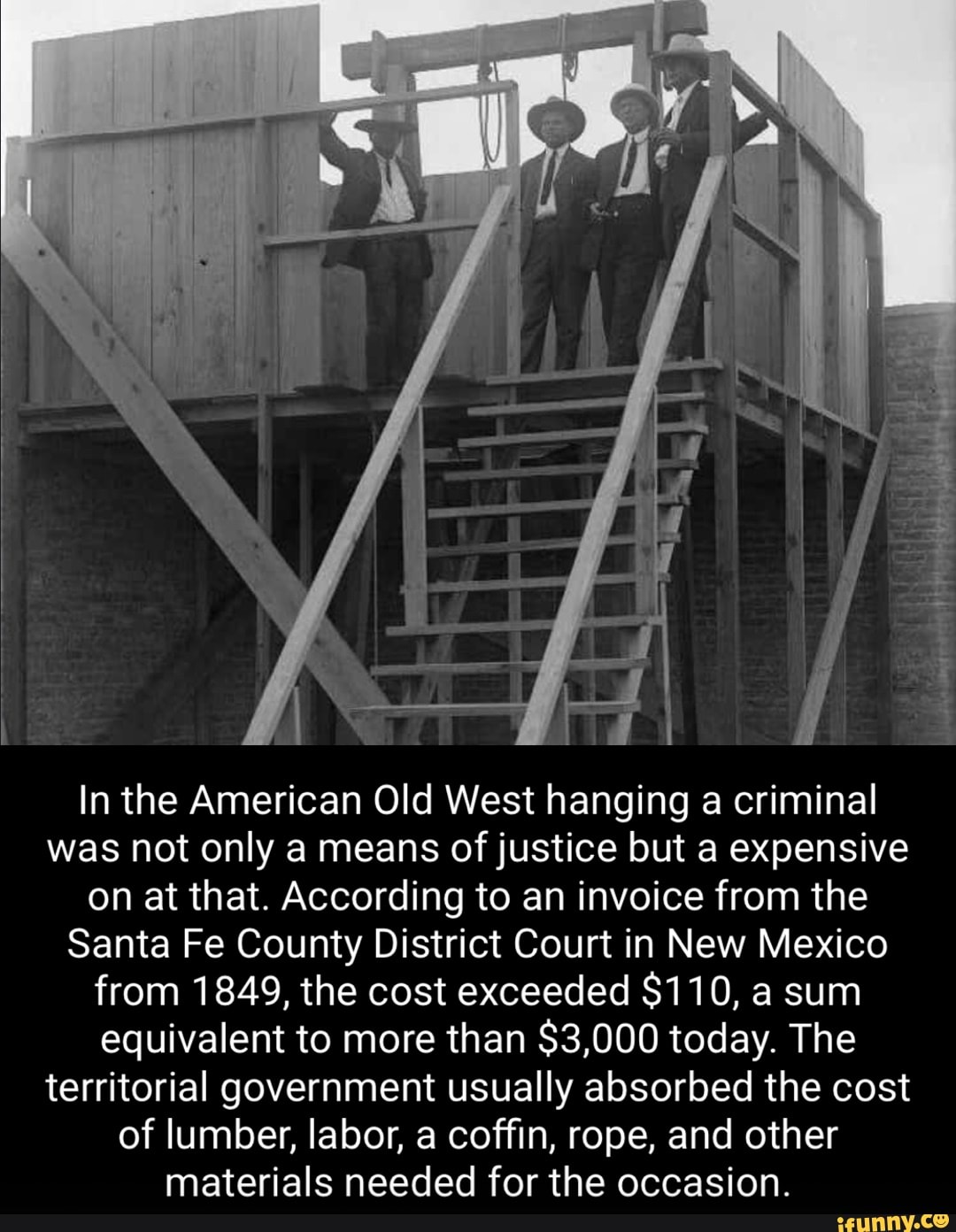 In the American Old West hanging a criminal was not only a means of ...