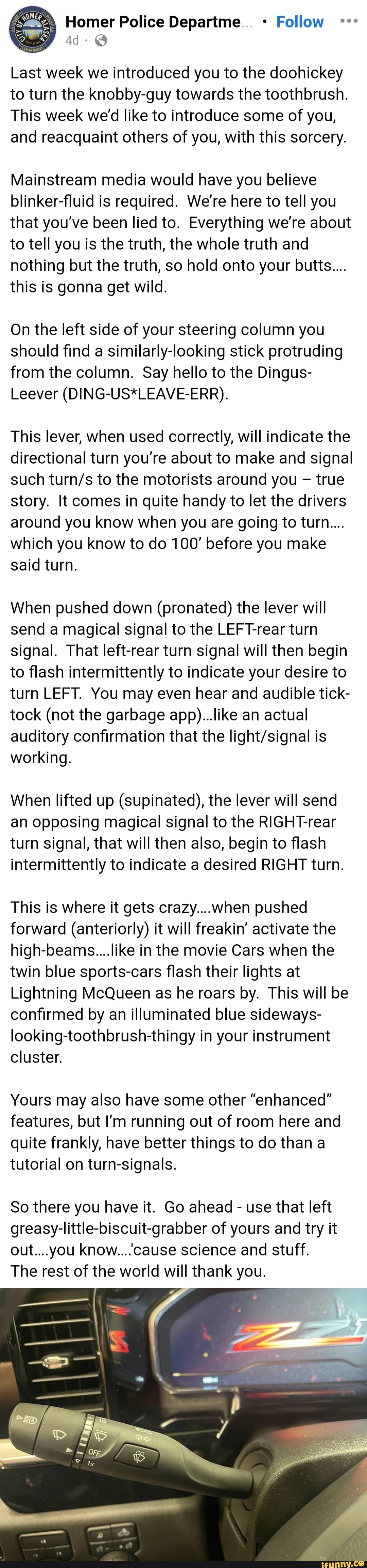 Turnsignal memes. Best Collection of funny Turnsignal pictures on iFunny