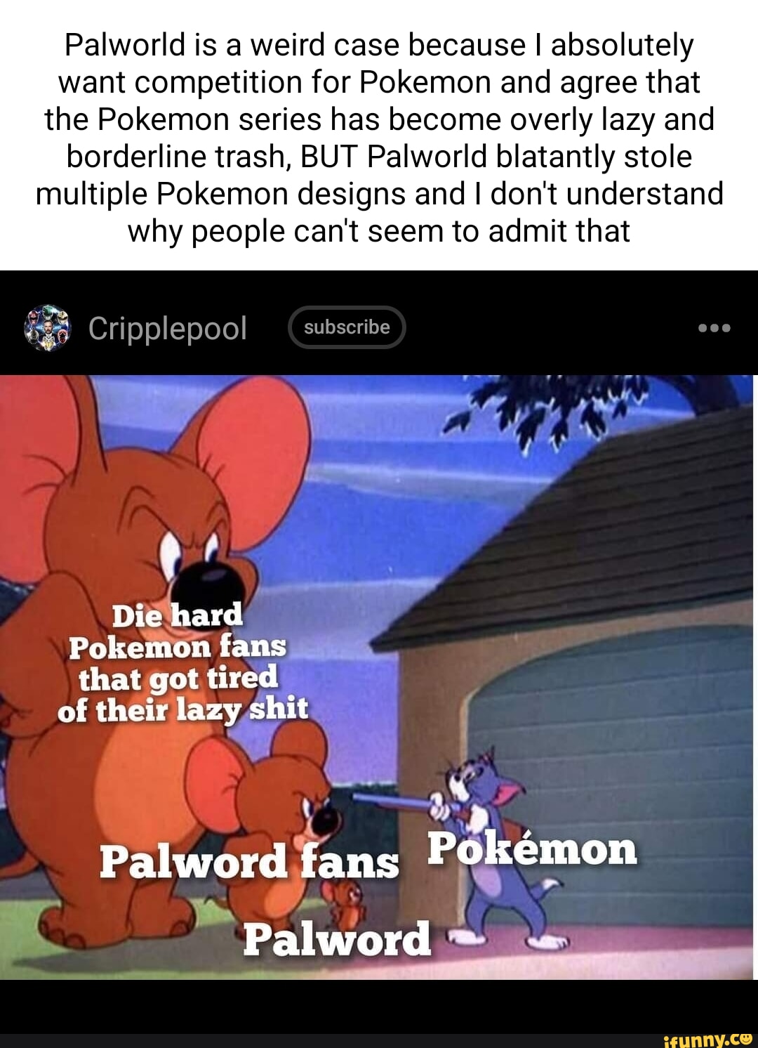 Palworld is a weird case because I absolutely want competition for ...