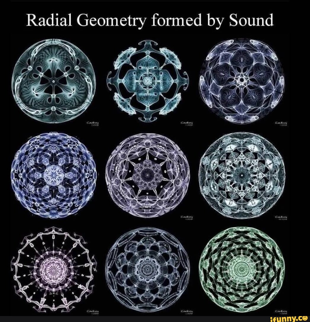 Radial Geometry formed by Sound - iFunny