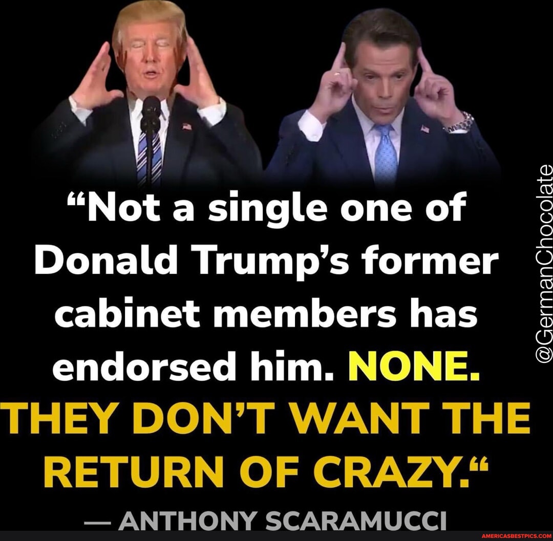 "Not a single one of Donald Trump's former cabinet members has endorsed ...