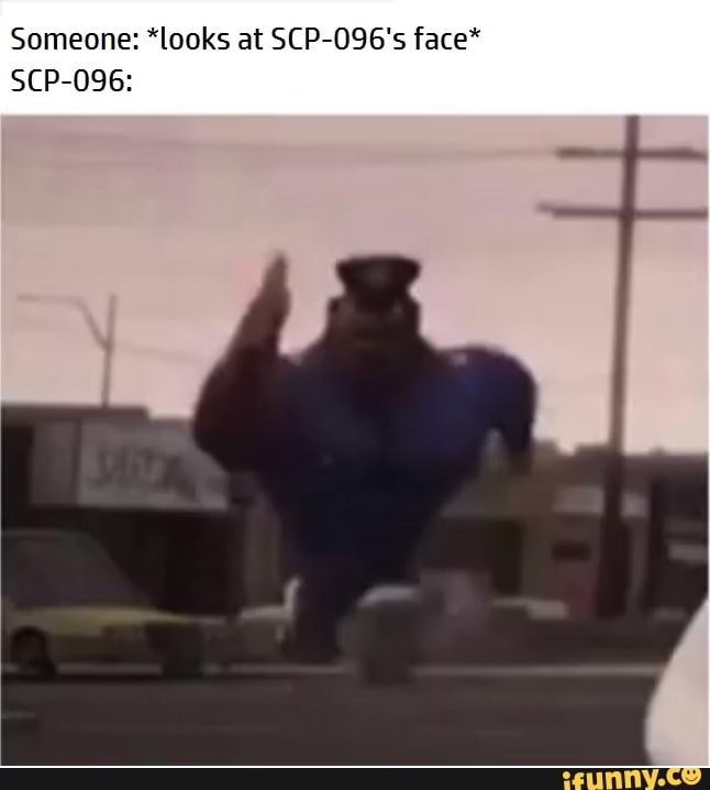 Someone: *looks at SCP-096‘s face" SCP-096: - )