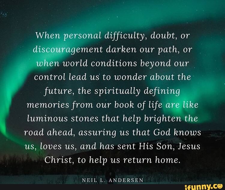 When personal difficulty, doubt, or rs: darken our path, or en world ...