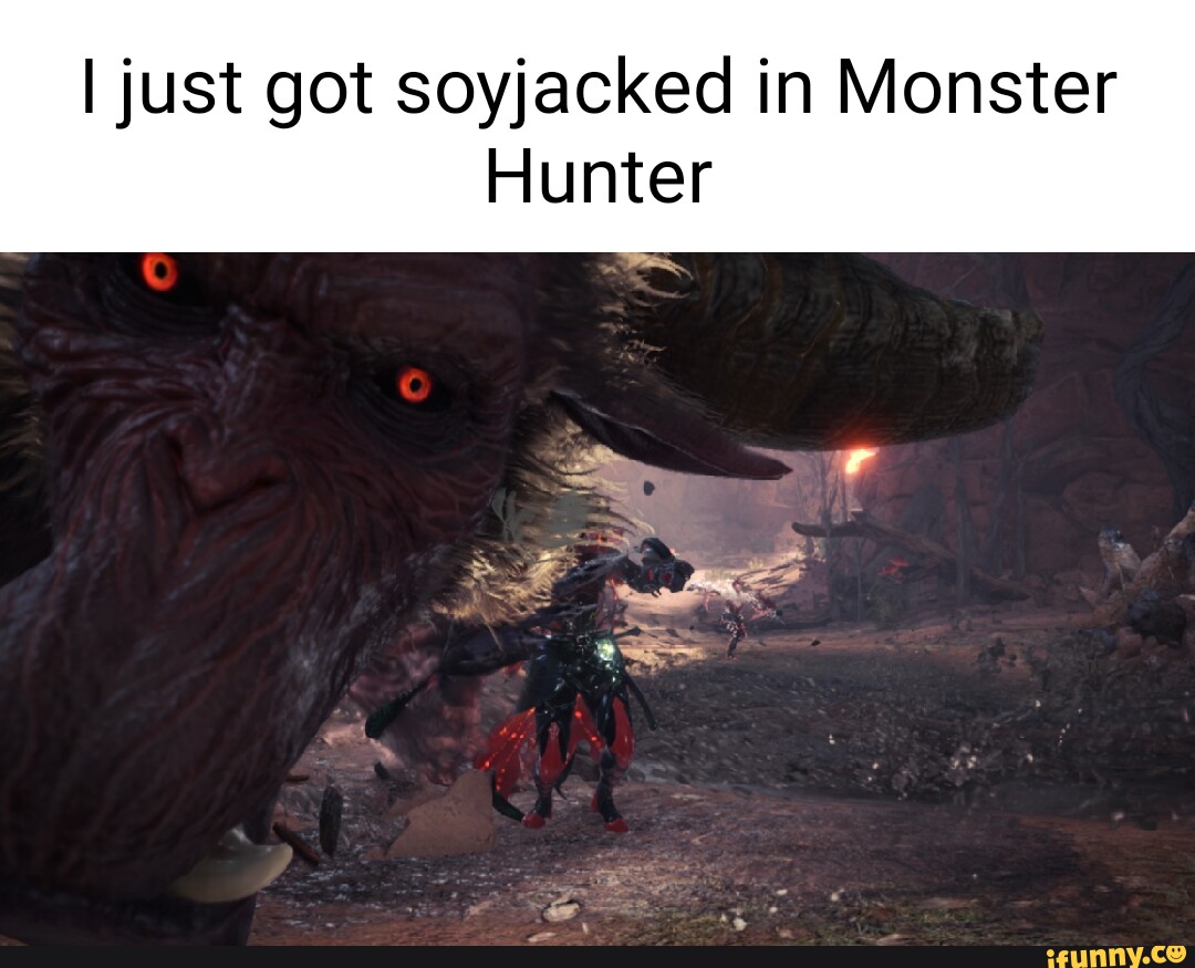 I just got soyjacked in Monster Hunter - iFunny