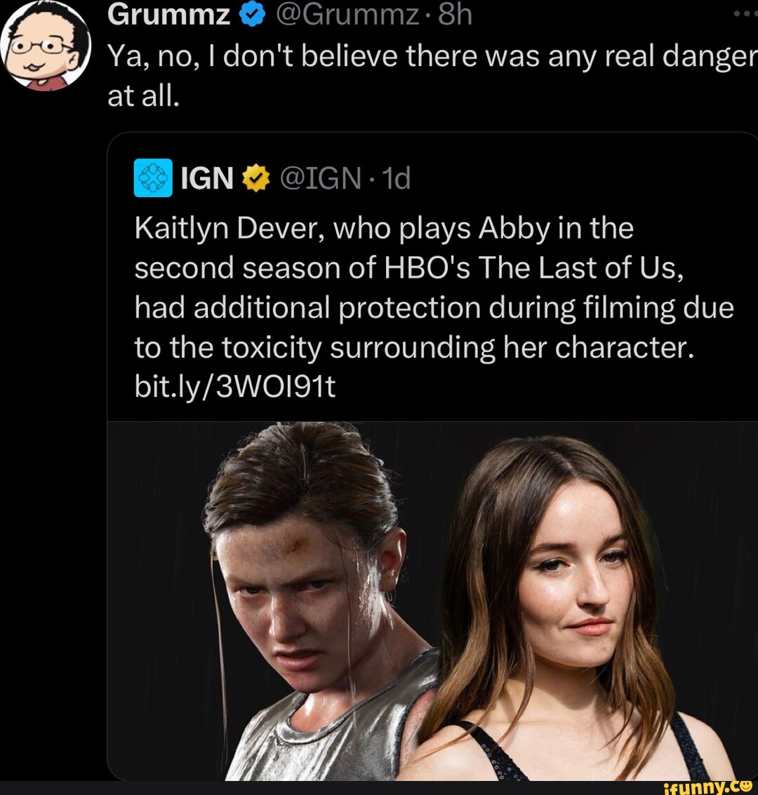 Grummz @ @Grummz: JIGN IGN id Ya, no, I don't believe there was any ...