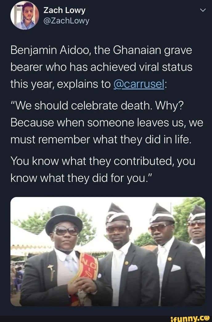 Benjamin Aidoo, the Ghanaian grave bearer who has achieved viral status ...