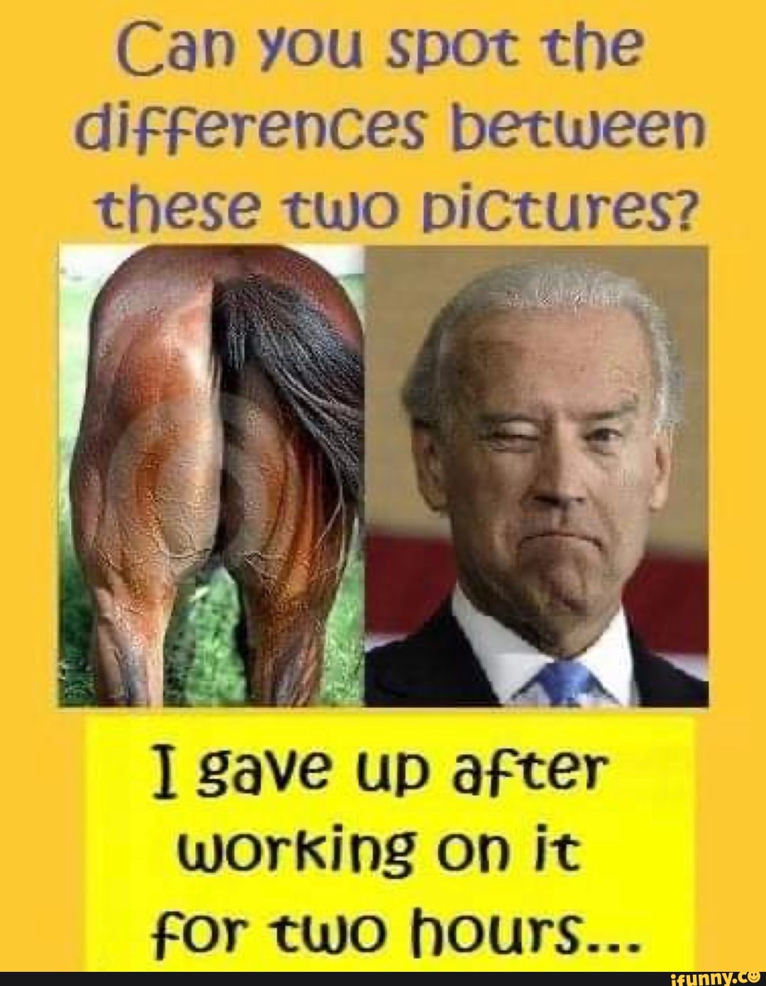 Can you spot the differences between these two pictures? gave up after ...