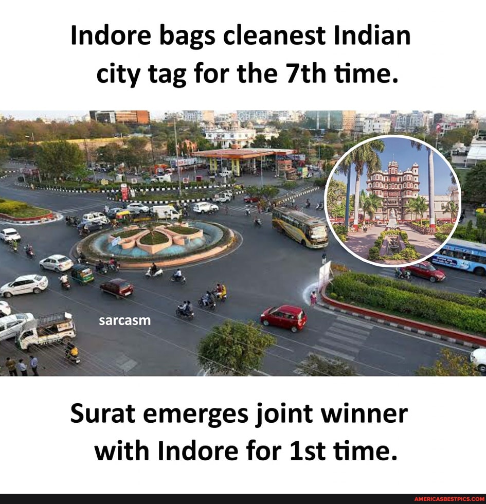 Indore and Surat were declared the joint cleanest cities of India as part of the Swachh ...