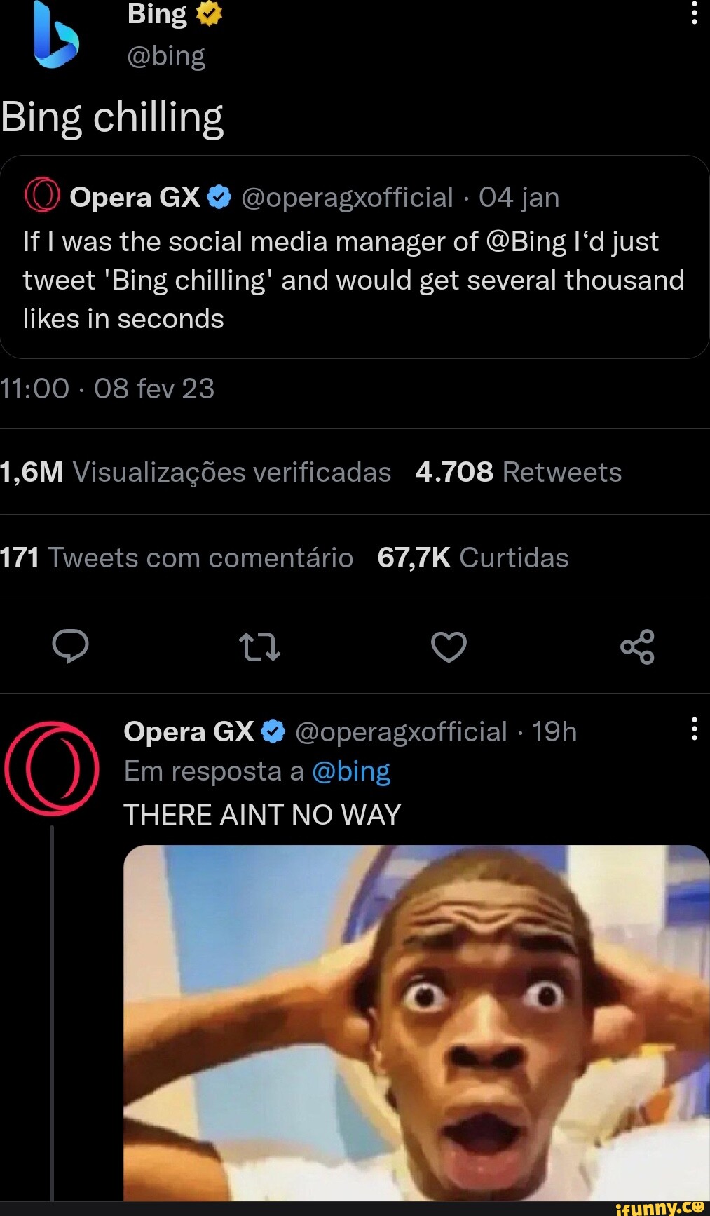 Bing @bing Bing chilling (Q) Opera GX @ @operagxofficial 04 jan If I ...