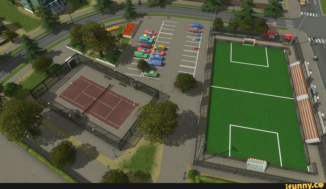 Avoiding crowding the street corner with buildings, the open space with ...