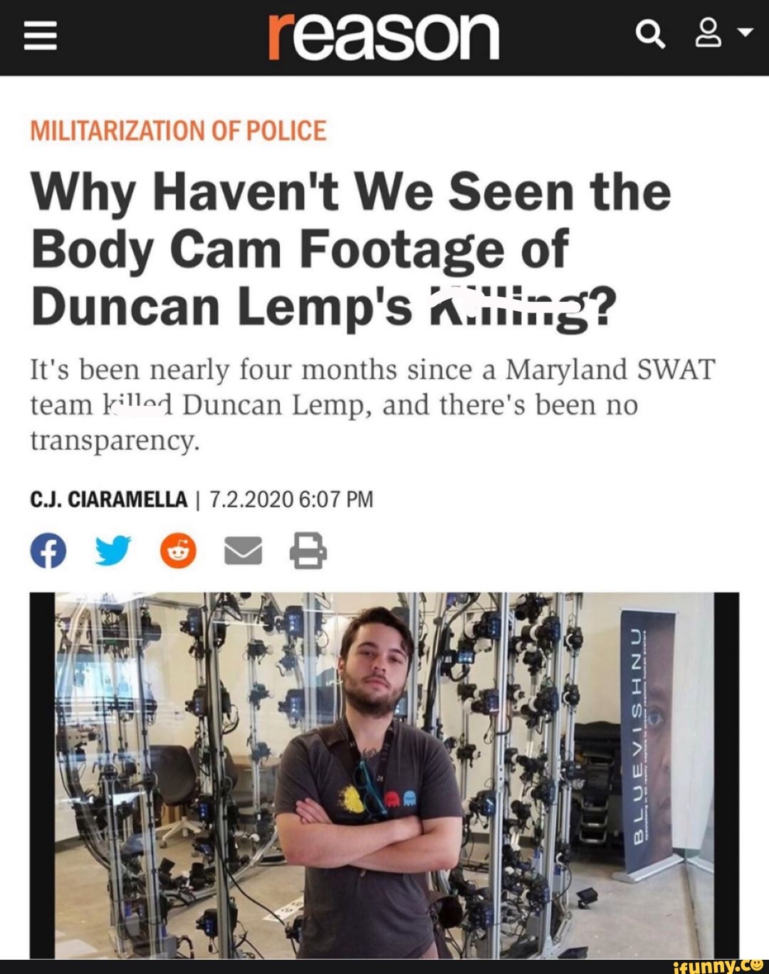 MILITARIZATION OF POLICE Why Haven't We Seen the Body Cam Footage of ...