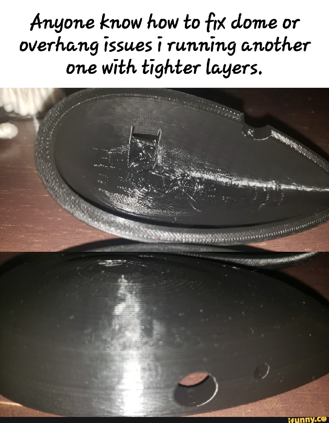 Anyone know how to fix dome or overhang Issues I running another one ...
