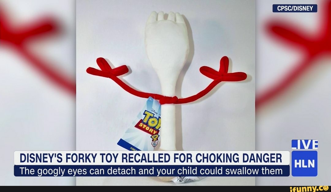 #news #toy #danger #kids #choking #recall - I DISNEY'S The ly FORKY ...