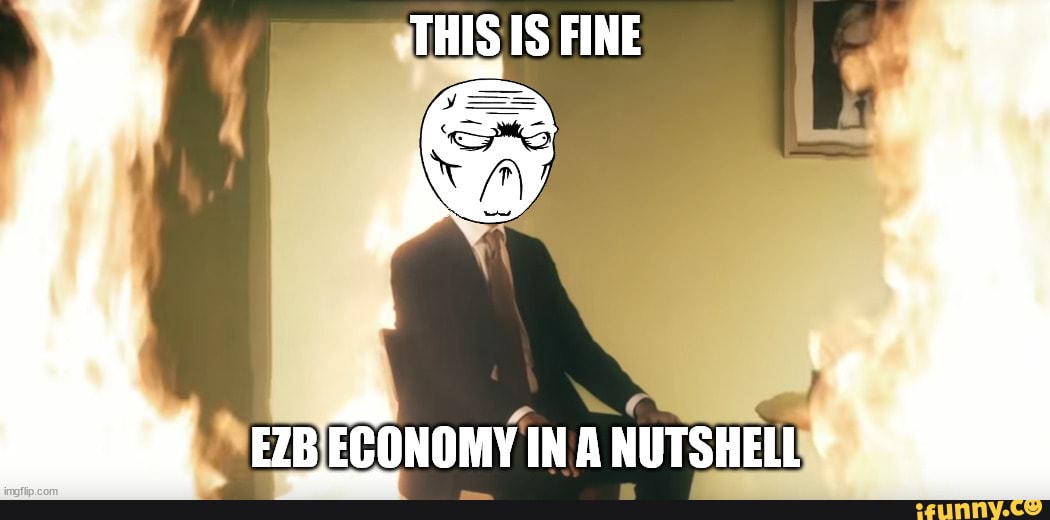 THIS IS FINE EZB'ECONOMY INANUTSHELL* - iFunny Brazil