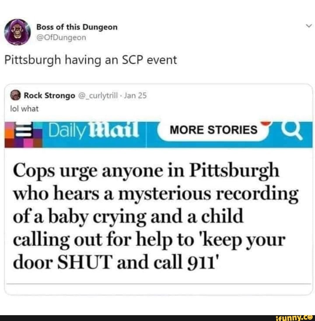 Boss of chis Dungeon Pittsburgh having an SCP event Rock Strange ...