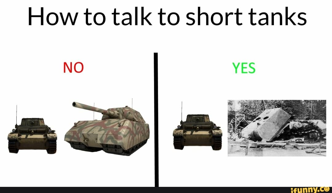 How to talk to short tanks YES NO - iFunny