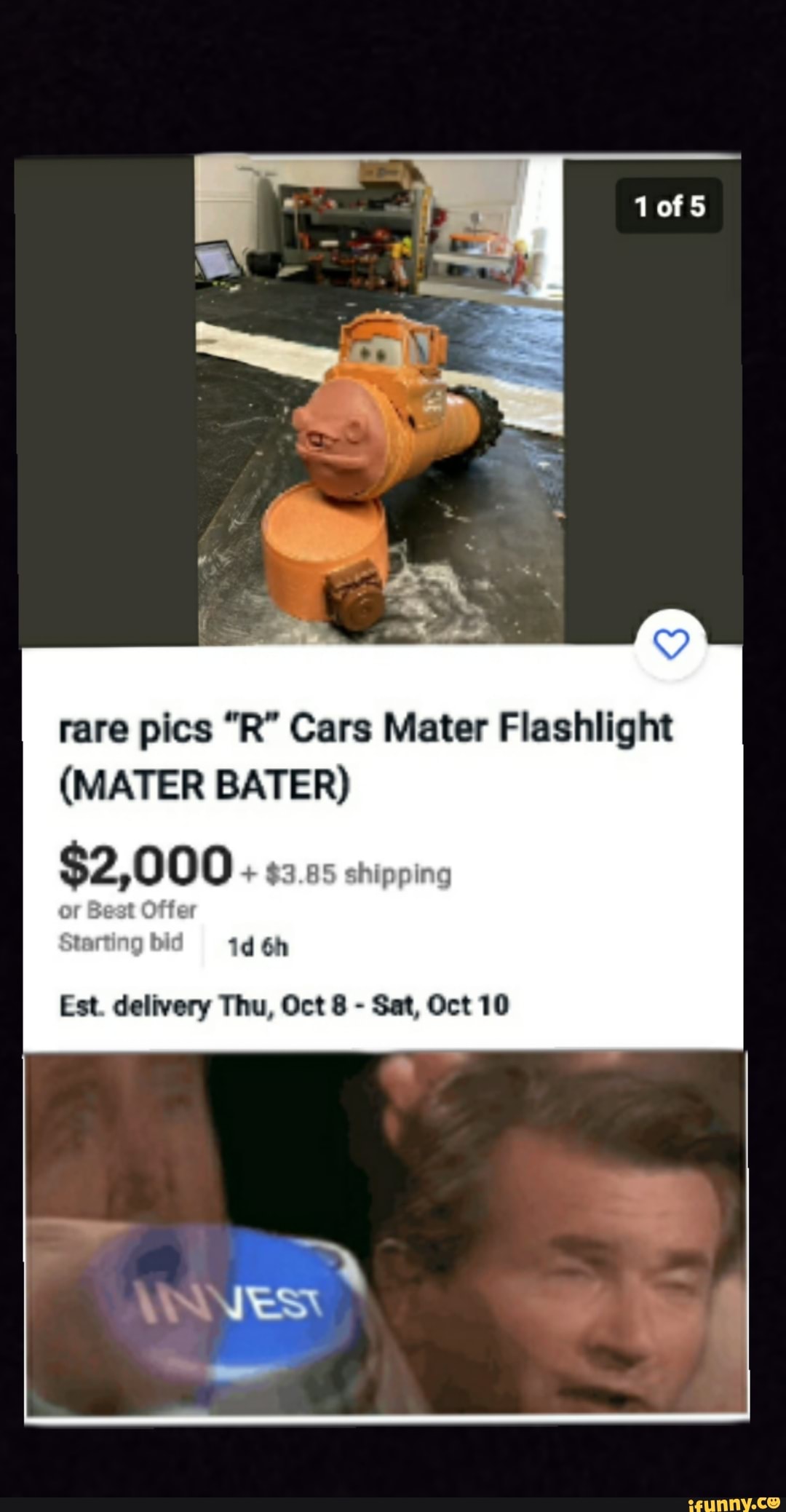 Rare pics "R" Cars Mater Flashlight (MATER BATER) $2,000 + $3.85 ...