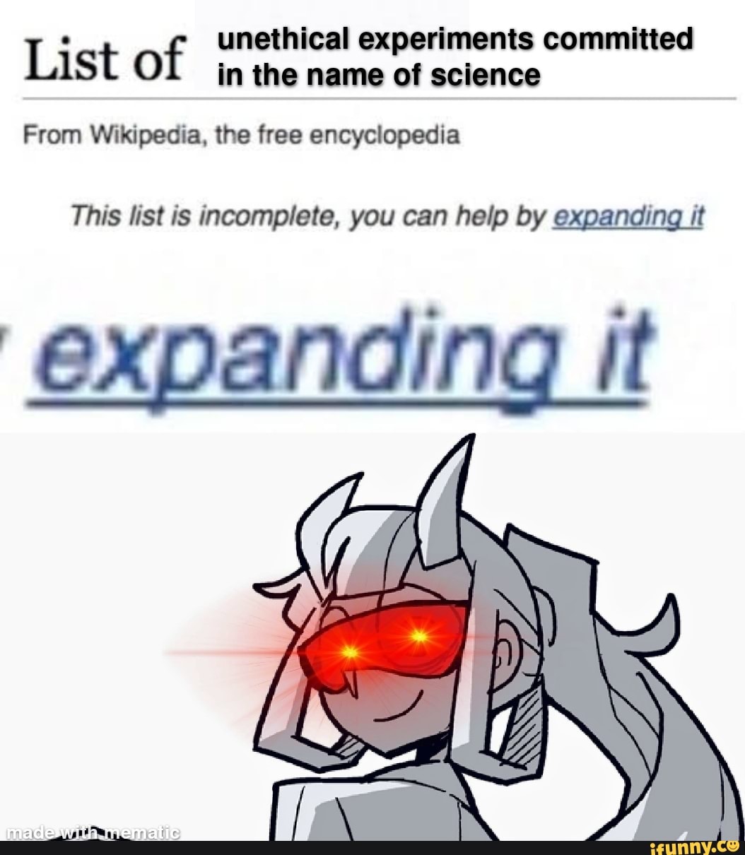 Fe unethical experiments committed List of in the name of science From ...