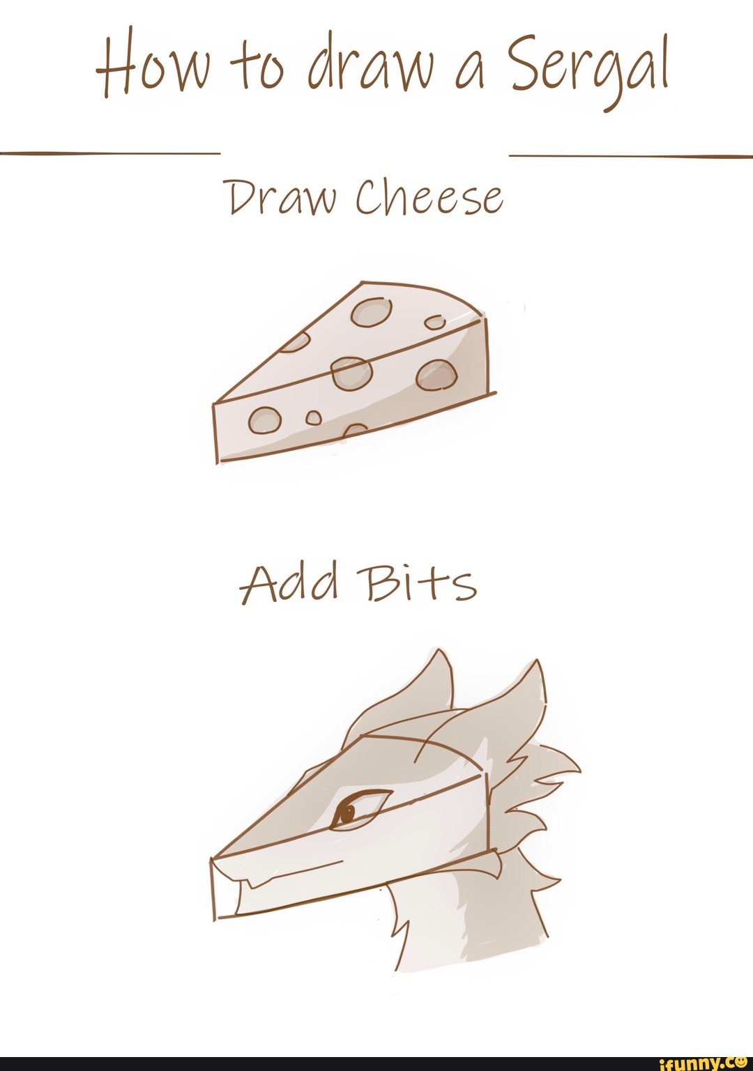 How to draw a Sergal Draw Cheese Add Bits - iFunny