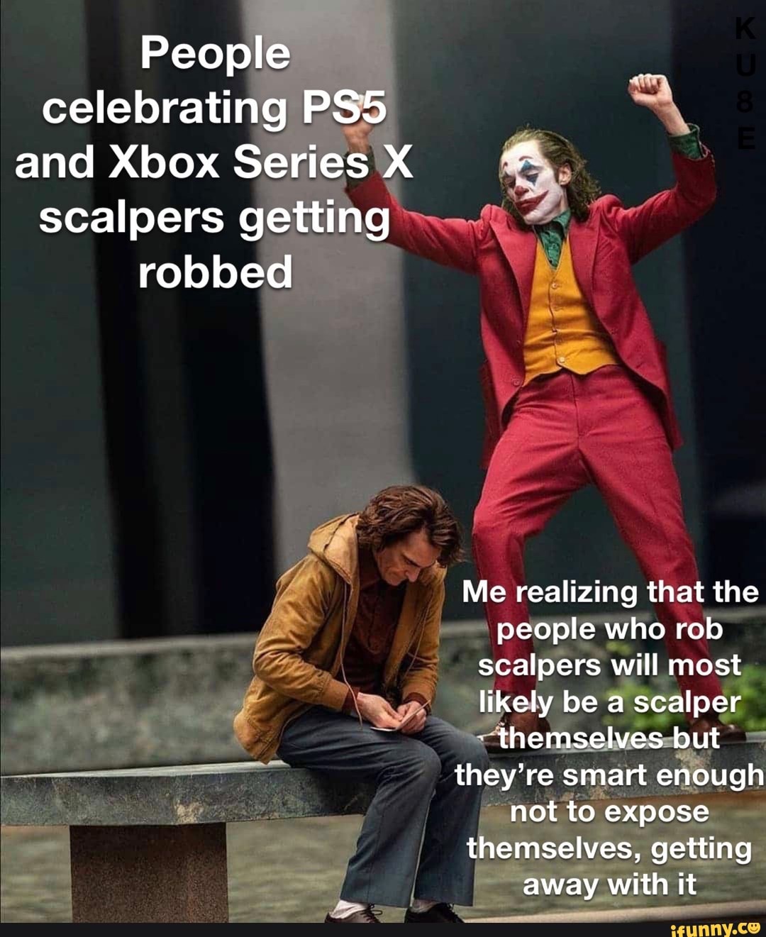 People celebrating PSS and Xbox Series X . scalpers getting robbed Me ...