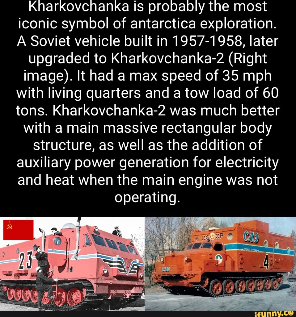 Knarkovchanka is probably the most iconic symbol of antarctica ...