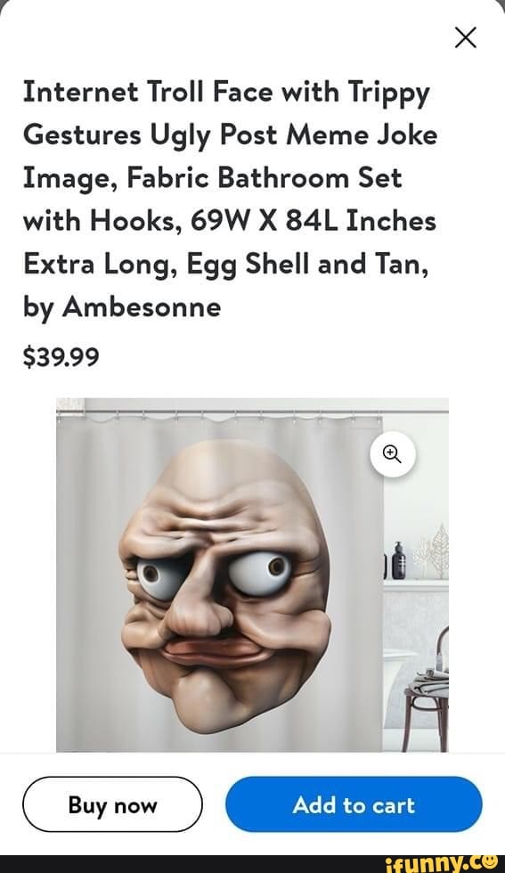 Internet Troll Face with Trippy Gestures Ugly Post Meme Joke Image ...