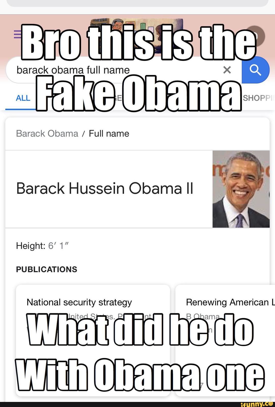 Barack obama full name Barack Obama / Full name Barack Hussein Obama II ...