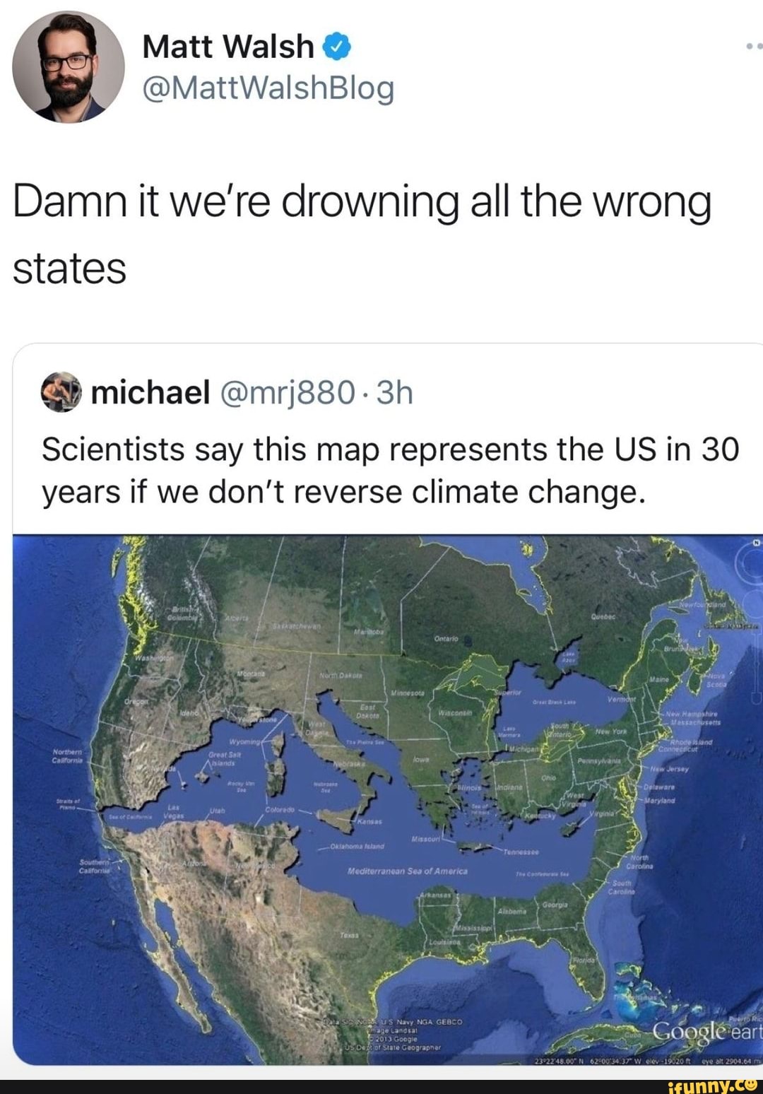 Damn it we're drowning all the wrong states @ michael @mrj880 ...