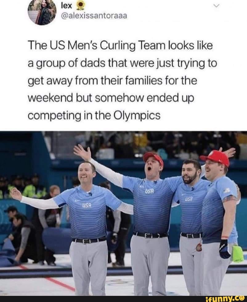Puns & Dad Jokes - The US Men's Curling Team looks like a group of dads ...