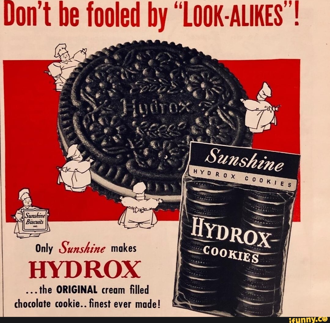 Jon t be fooled by "LOOK-ALIKES ! Only Sunshine makes HYDROX the ...