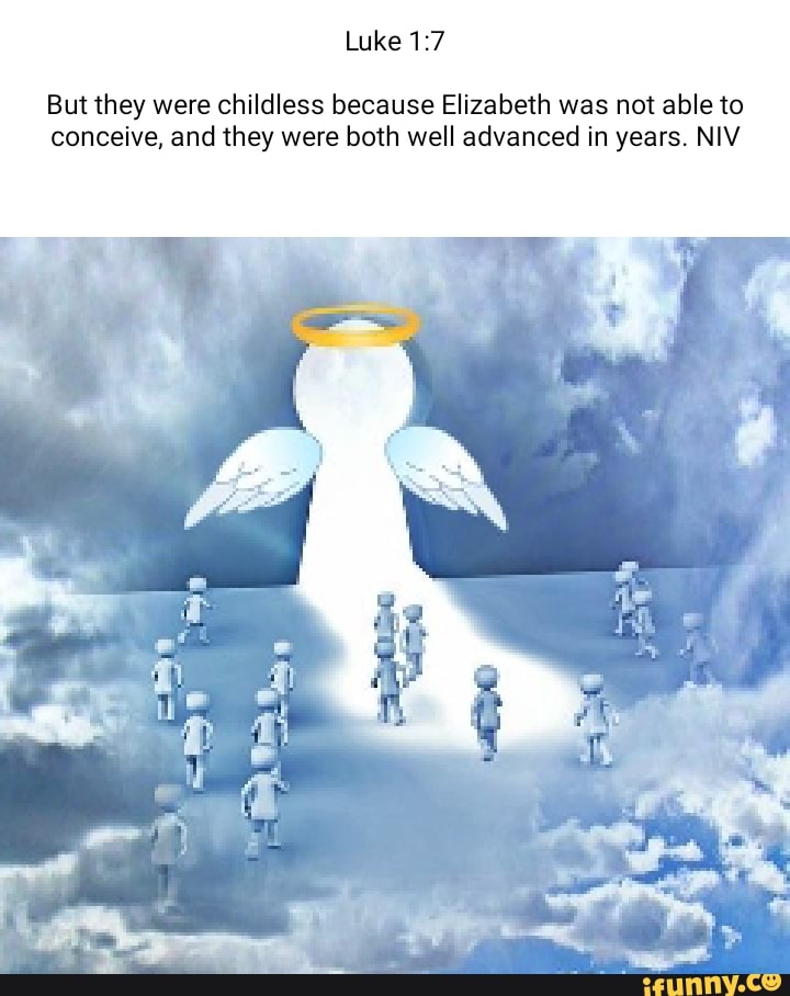 Luke But they were childless because Elizabeth was not able to conceive ...