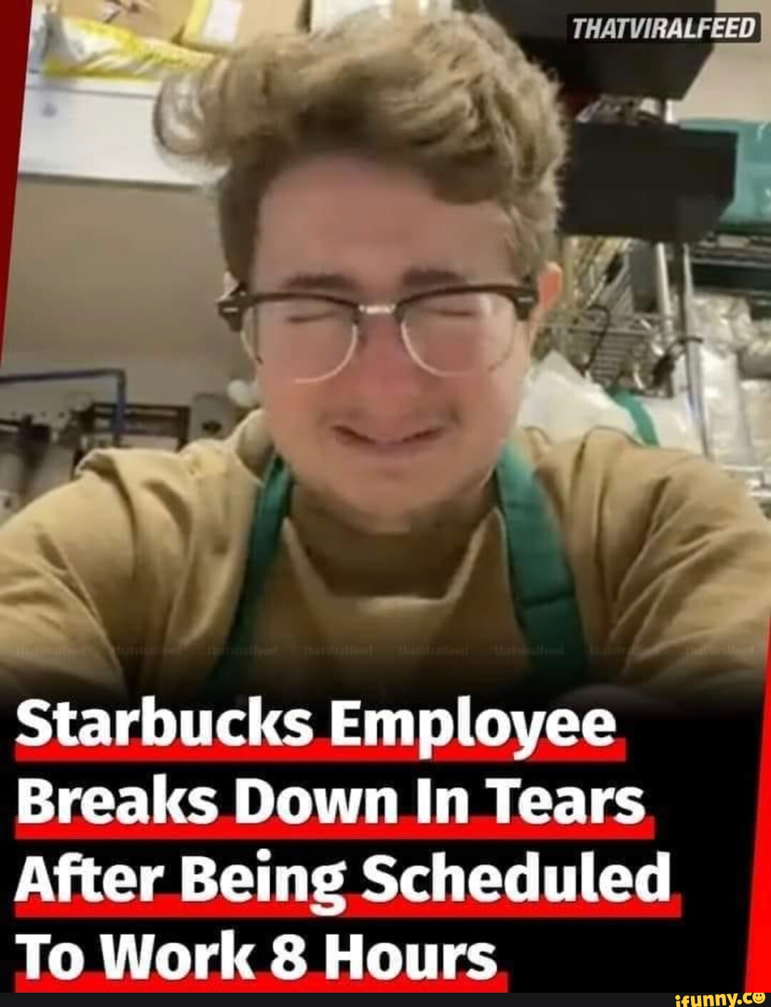 THATVIRALFEED Starbucks Employee Breaks Down In Tears After Being ...