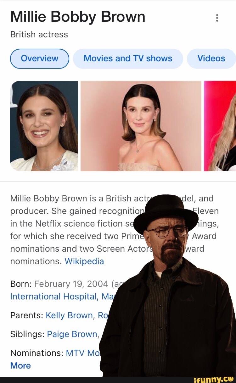 Milliebobbybrown memes. Best Collection of funny Milliebobbybrown ...