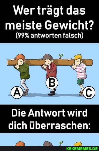 Wer Tragt Das Meiste Gewicht