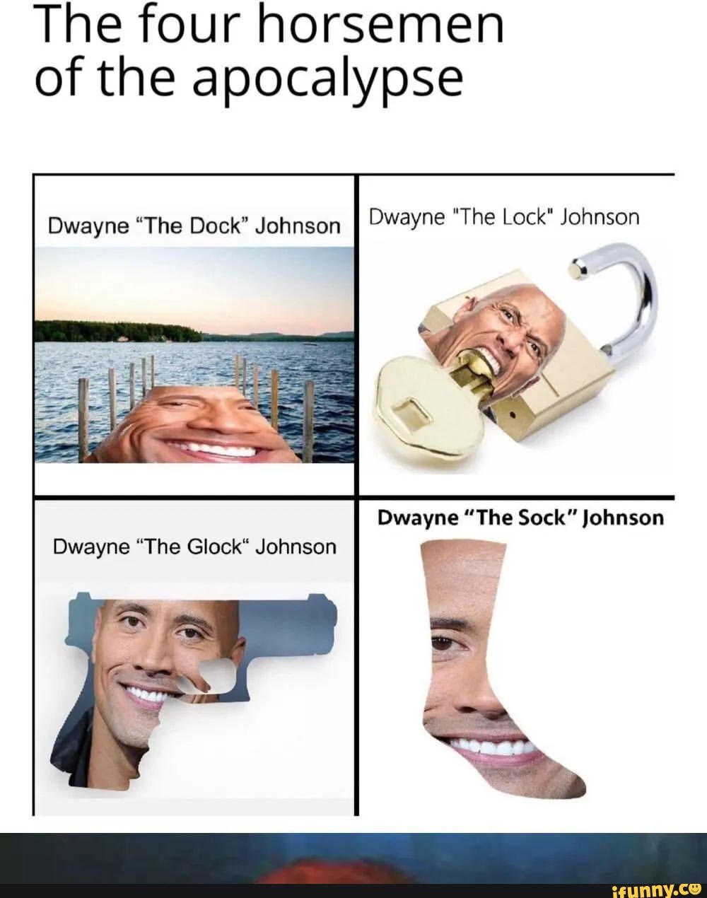 The four horsemen of the apocalypse Dwayne "The Dock* Johnson Dwayne ...