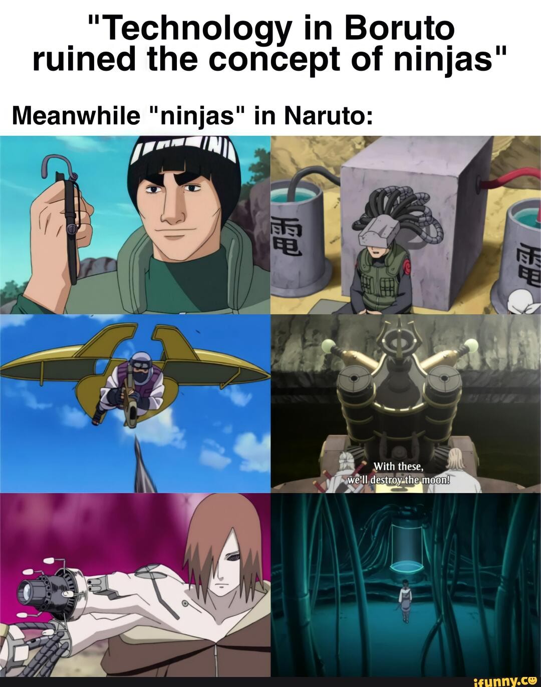 "Technology in Boruto ruined the concept of ninjas" Meanwhile "ninjas ...