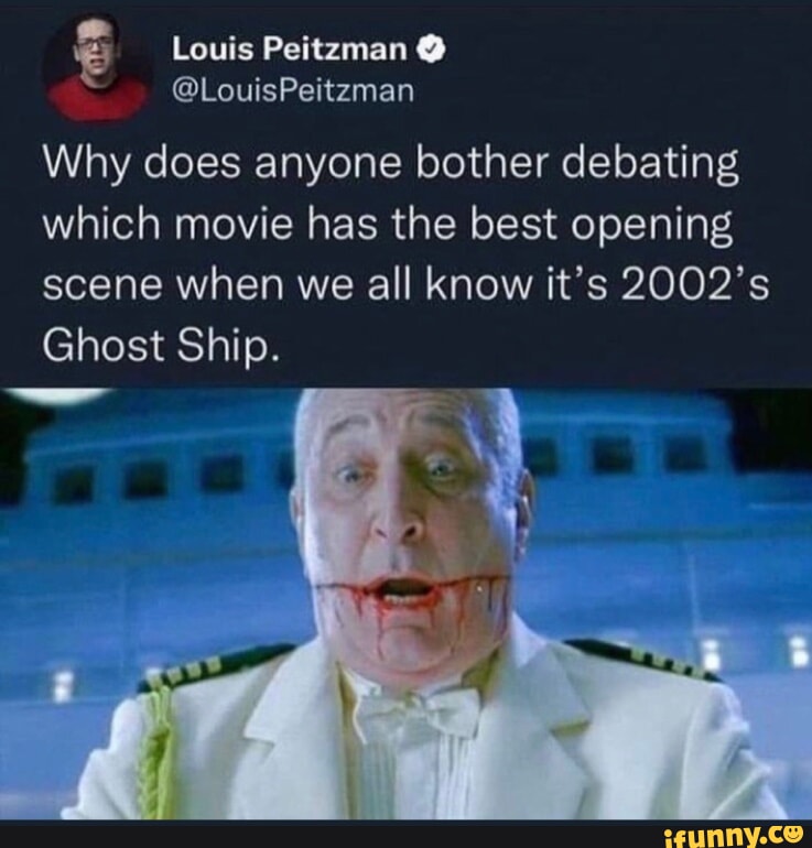 Louis Peitzman @LouisPeitaman Why does anyone bother debating which ...