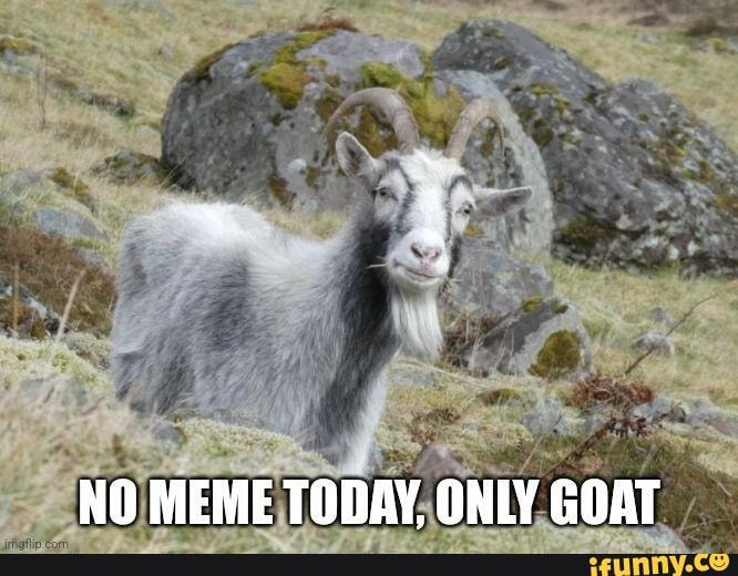 Goat Meme Feels Good