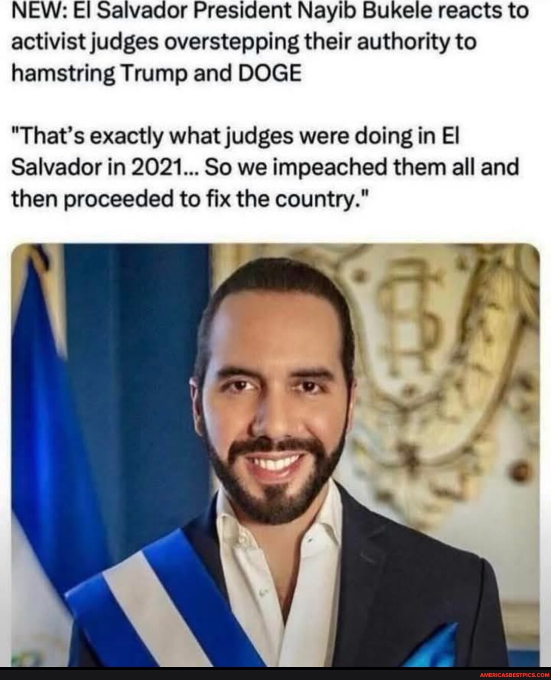NEW: El Salvador President Nayib Bukele reacts to activist judges ...